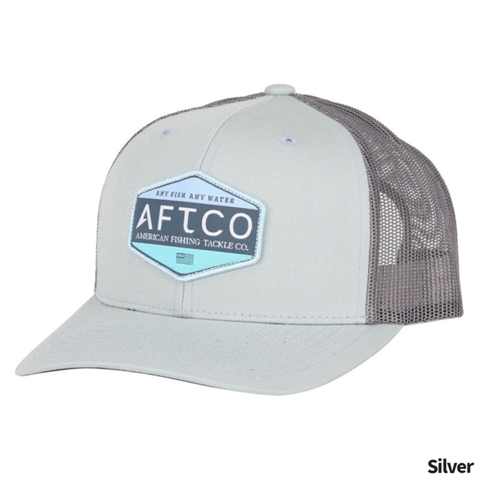 AFTCO(アフコ) Men’s Transfer Trucker Hat MC1033 フリー Silver - 釣具のポイント 【公式 ...
