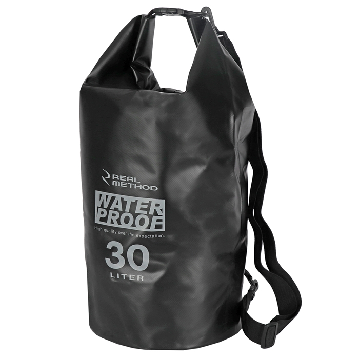リアルメソッド ウォータープルーフターポリンドラムバッグ 30L ブラック REAL METHODの口コミ一覧 | リアルな口コミ・公式サイトのレビューならReviCoポータル